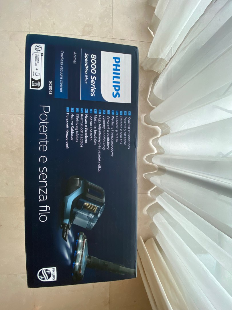 Philips 8000 Series Cordless Stick Vacuum Cleaner XC8043, TV & Home ...