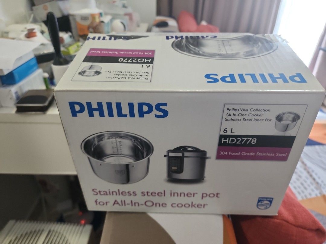 Philips Stainless Steel Pot for HD2137, TV & Home Appliances, Kitchen ...