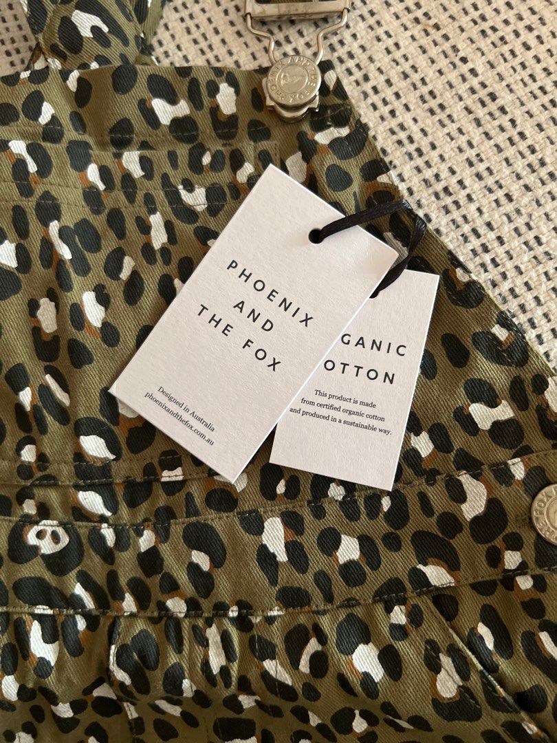 Phoenix and the Fox Overalls - forest leopard - 2 years, Babies & Kids ...
