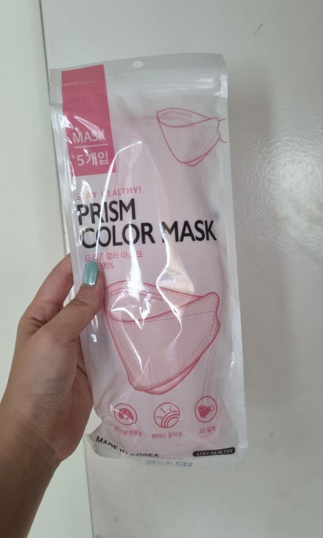 Pink Prism Colour Mask from Korea, Beauty & Personal Care, Sanitary ...
