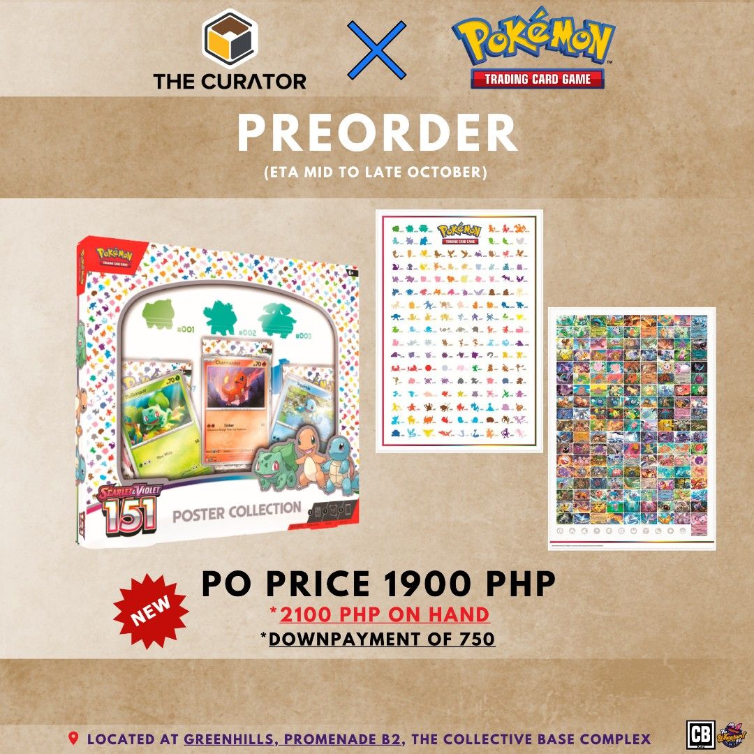 Pokemon 151 Poster collection, Hobbies & Toys, Toys & Games on Carousell