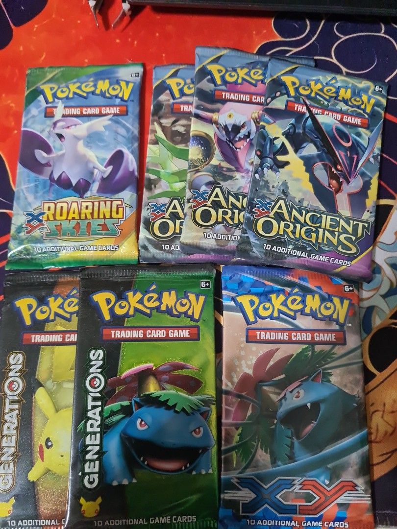 Pokemon Booster packs ROARING SKIES ANCIENT ORIGINS GENERATIONS XY BASE ...