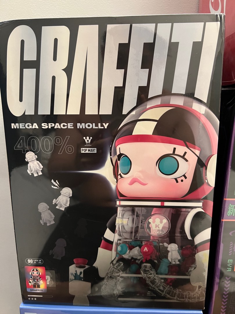 Popmart Pop mart Mega Space Molly 400% Graffiti brand new misb sealed ...