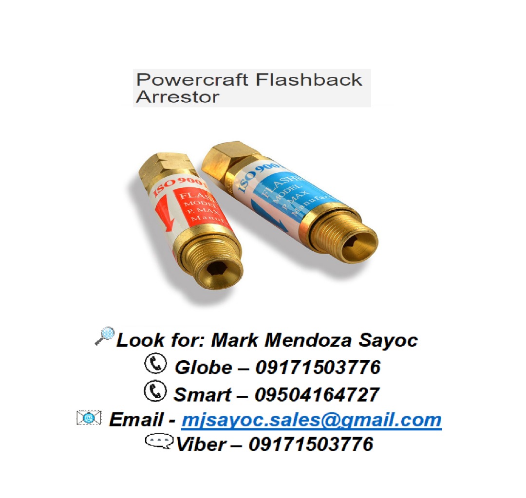 Powercraft Flashback Arrestor, Commercial & Industrial, Construction Tools & Equipment on Carousell
