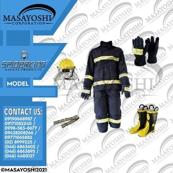 PPE Fireman Suit Complete Set | PPE | Safety Suit | Fire Fighting Suit ...