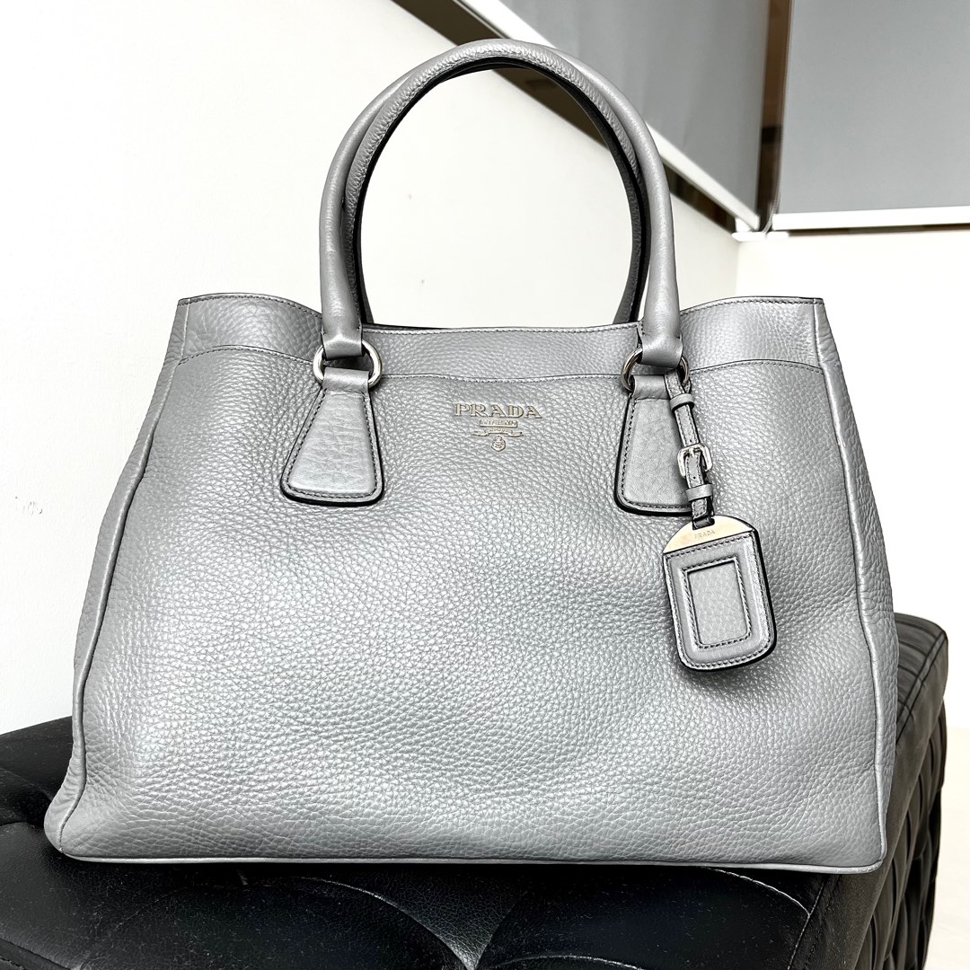 Prada Vitello Daino Tote Bag, Luxury, Bags & Wallets on Carousell