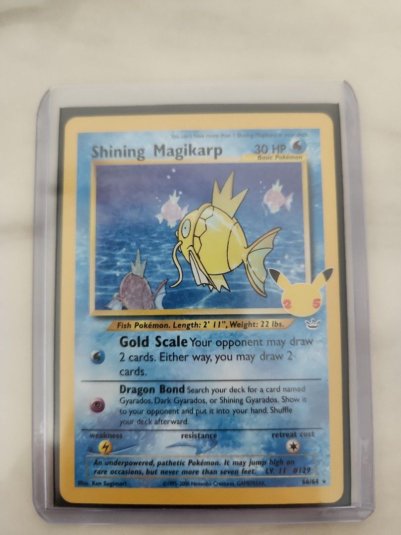 PTCG - Shining Magikarp - 66/64, Hobbies & Toys, Toys & Games on Carousell