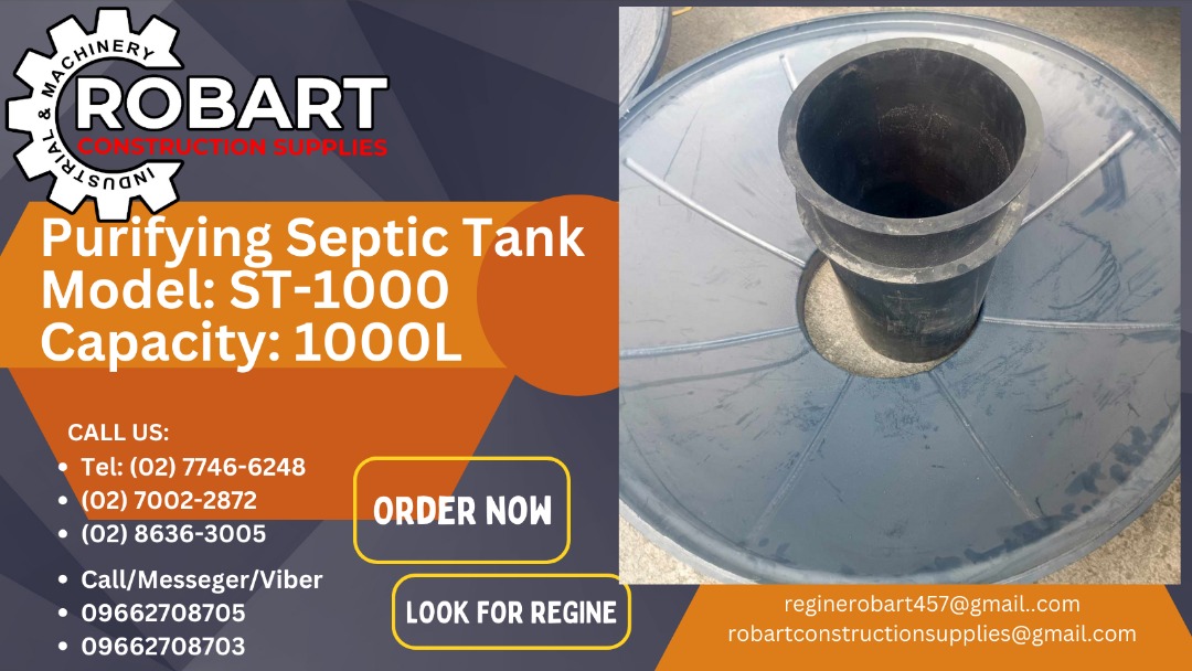 Purifying Septic Tank Model: ST-1000 Capacity: 1000L, Commercial ...
