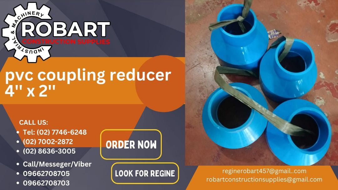 pvc coupling reducer 4'' x 2'', Commercial & Industrial, Construction ...