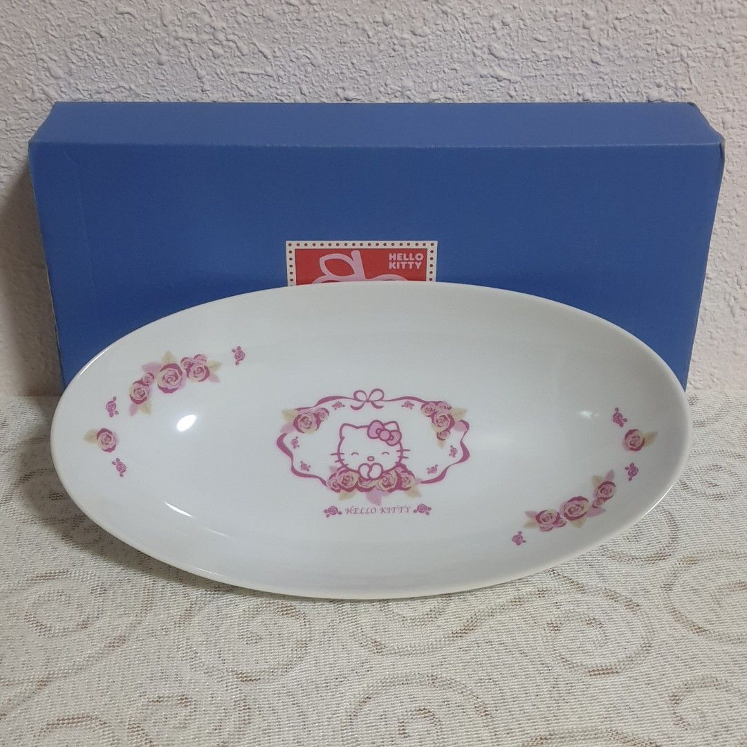 [Rare] Hello Kitty Long Fish Bowl/Plate, Furniture & Home Living ...