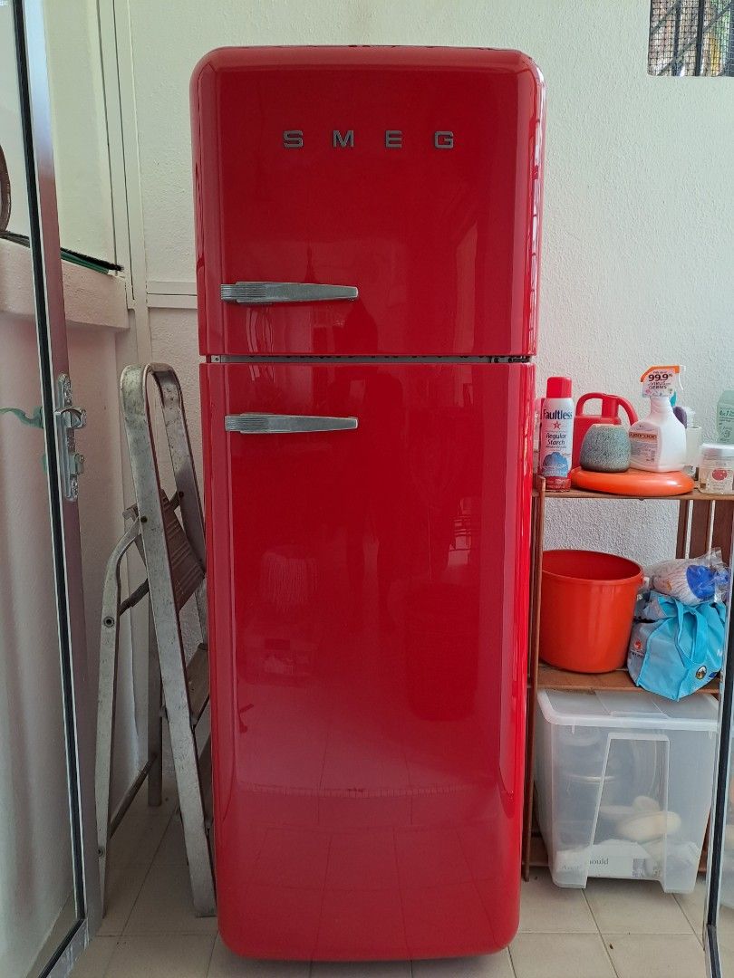 Rare Retro Red Fridge and Freezer, TV & Home Appliances, Kitchen ...