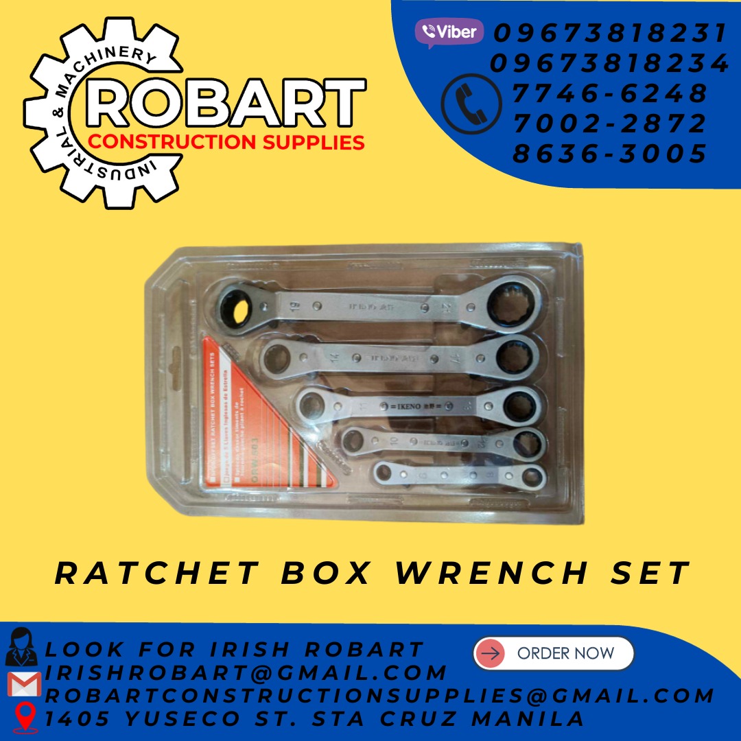 Ratchet Box Wrench Set, Commercial & Industrial, Construction Tools ...