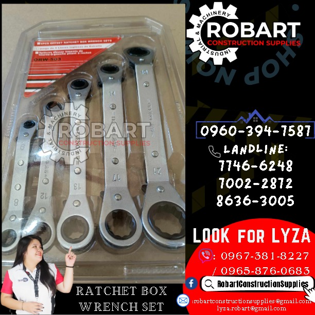 Ratchet Box Wrench Set, Commercial & Industrial, Construction Tools ...