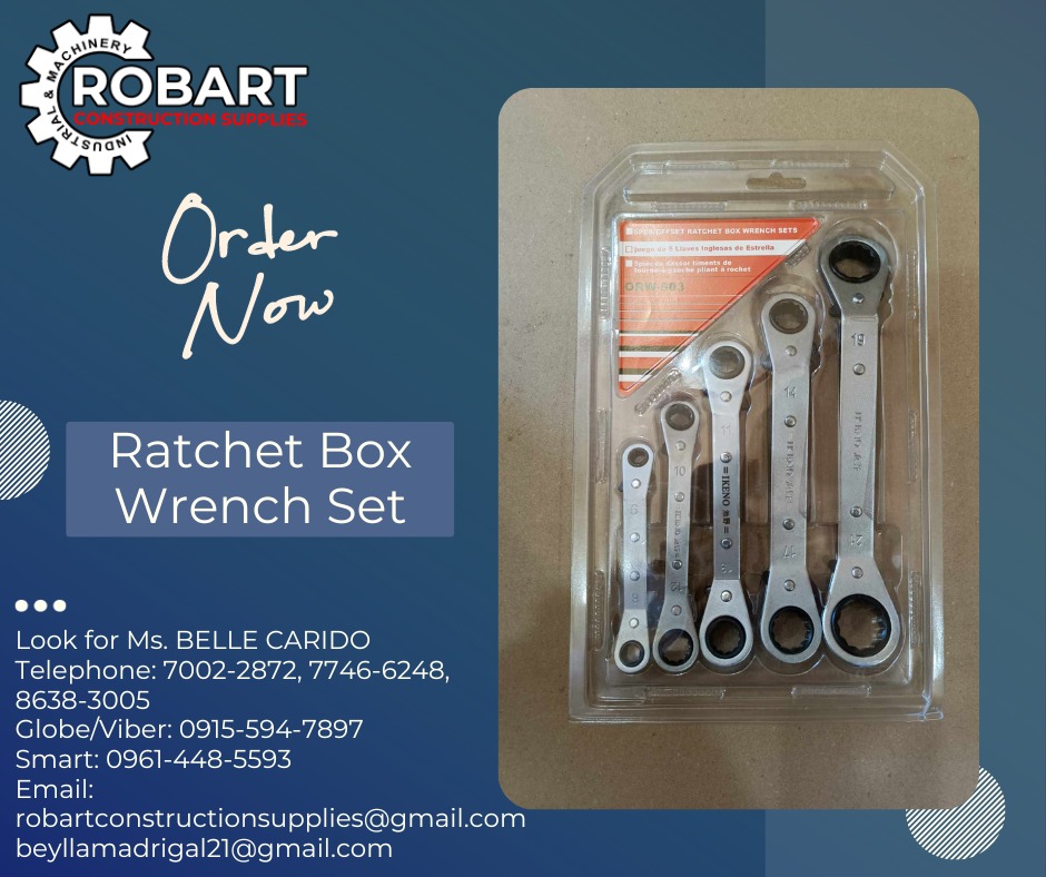 Ratchet Box Wrench Set, Commercial & Industrial, Construction Tools ...