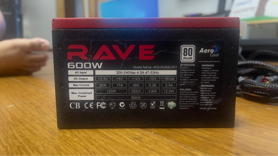 Rave Power Supply 600w, Mobile Phones & Gadgets, Mobile & Gadget ...