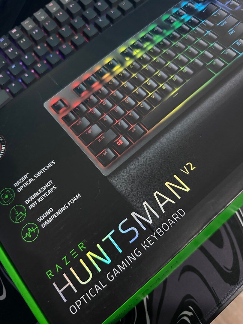 RAZER HUNSTMAN V2 OPTICAL GAMING KEYBOARD, Computers & Tech, Parts ...
