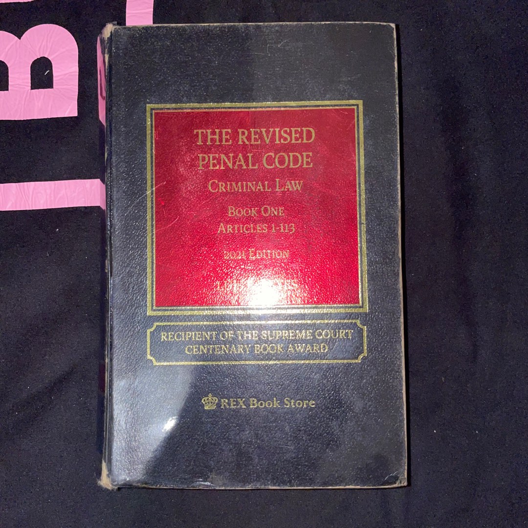 Revised Penal Code 2021 Ed - JBL Reyes, Hobbies & Toys, Books ...