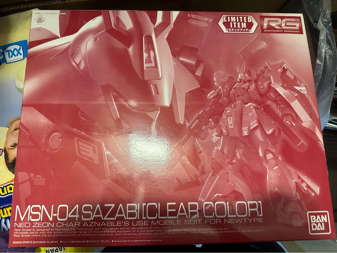 RG sazabi gundam expo clear, Hobbies & Toys, Toys & Games on Carousell