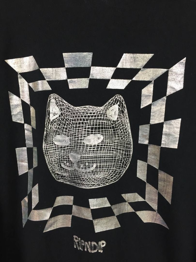 Ripndip Rip N Dip 3D Cat Logo Skateboards Streetwear Tee, Men's Fashion, Tops & Sets, Tshirts ...