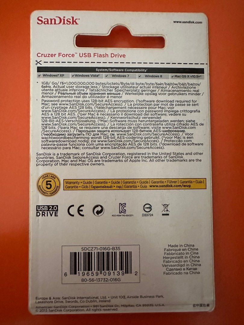 SanDisk Cruzer Force USB, Computers & Tech, Parts & Accessories, Hard ...