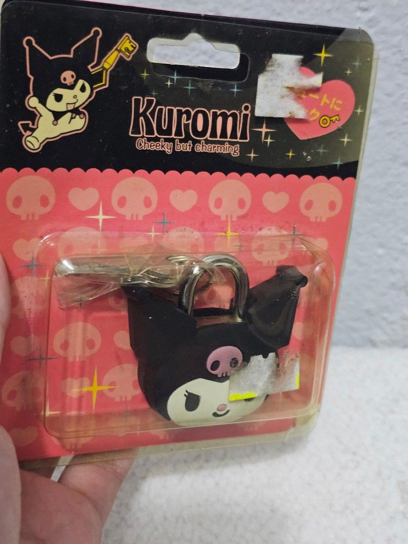 Sanrio Kuromi Face Shape Key Mascot Collection Padlock, Hobbies & Toys ...