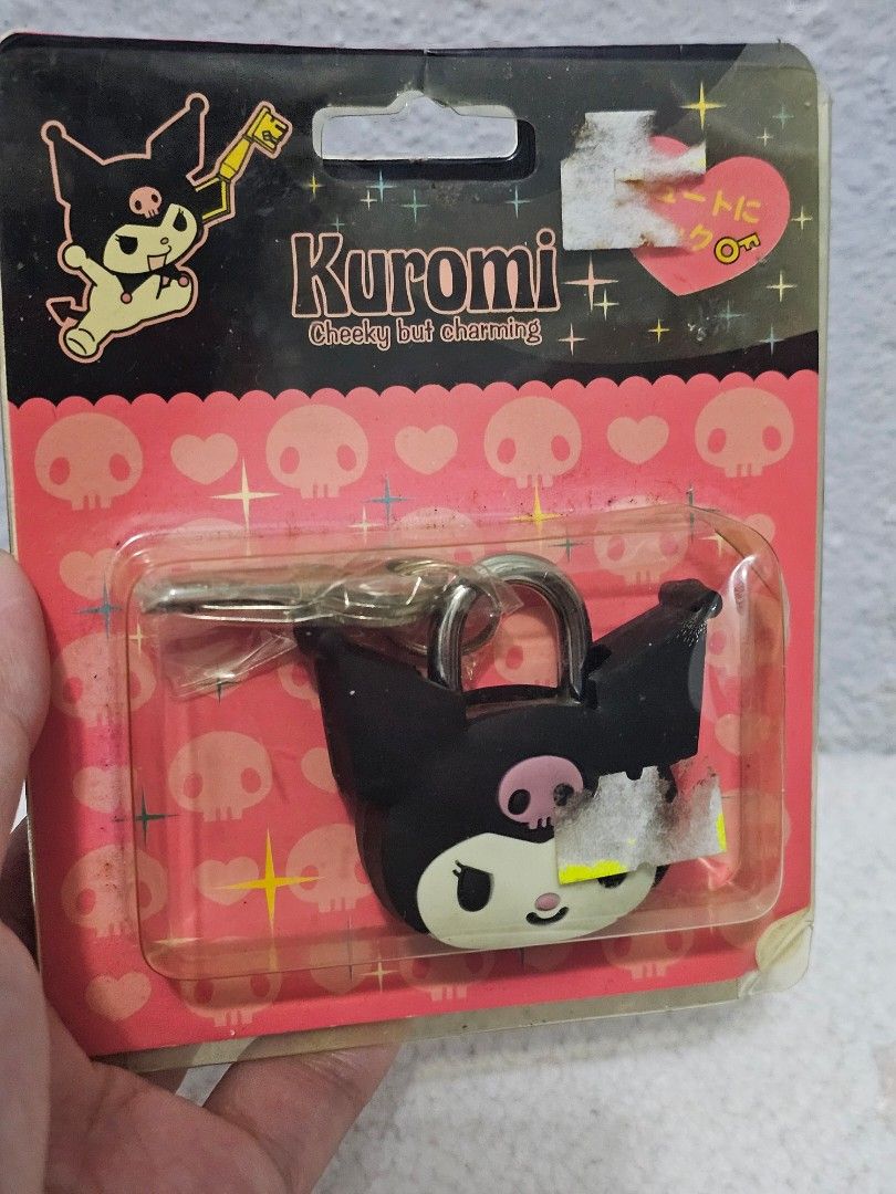 Sanrio Kuromi Face Shape Key Mascot Collection Padlock, Hobbies & Toys ...