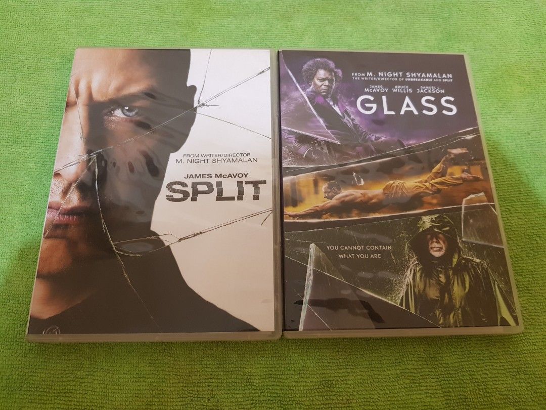 Schizo Set Of James McAvoy From SPLIT To GLASS Original DVD By Director M. Night Shyamalan ...