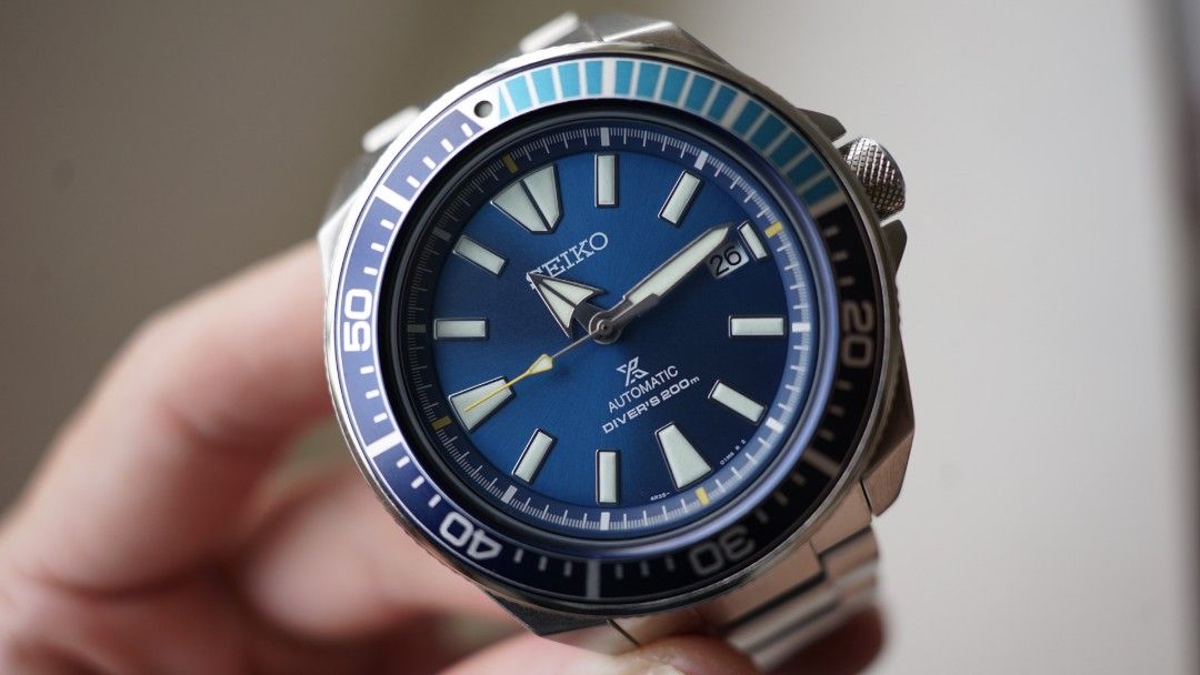 Seiko Samurai Blue Lagoon, Luxury, Watches on Carousell