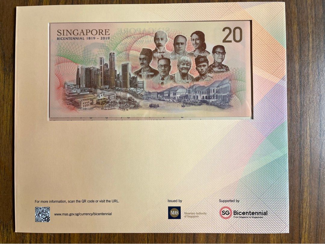 SG Bicentennial Commemorative $20 Bank Note, Hobbies & Toys ...