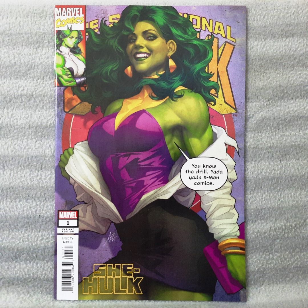 She-Hulk #1 Artgerm Variant (Marvel Comics) FIRST Issue (Rainbow Rowell ...
