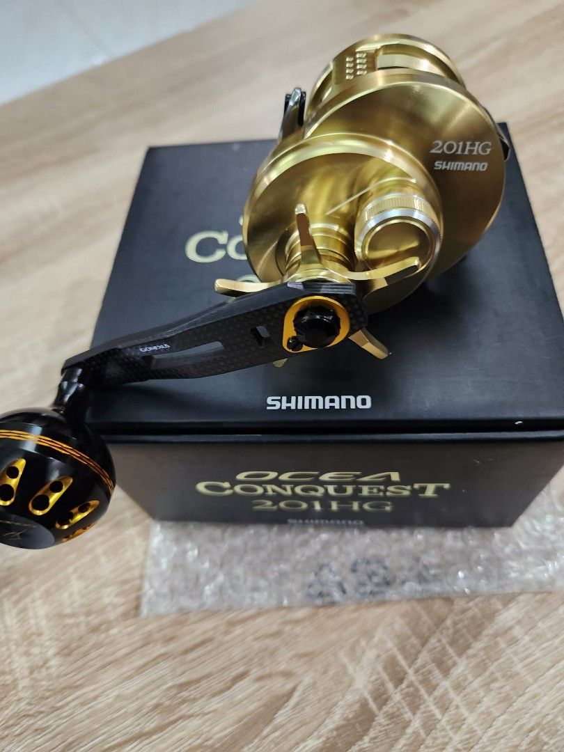 Shimano Ocea Conquest 201HG overhead reel, Sports Equipment, Fishing on Carousell
