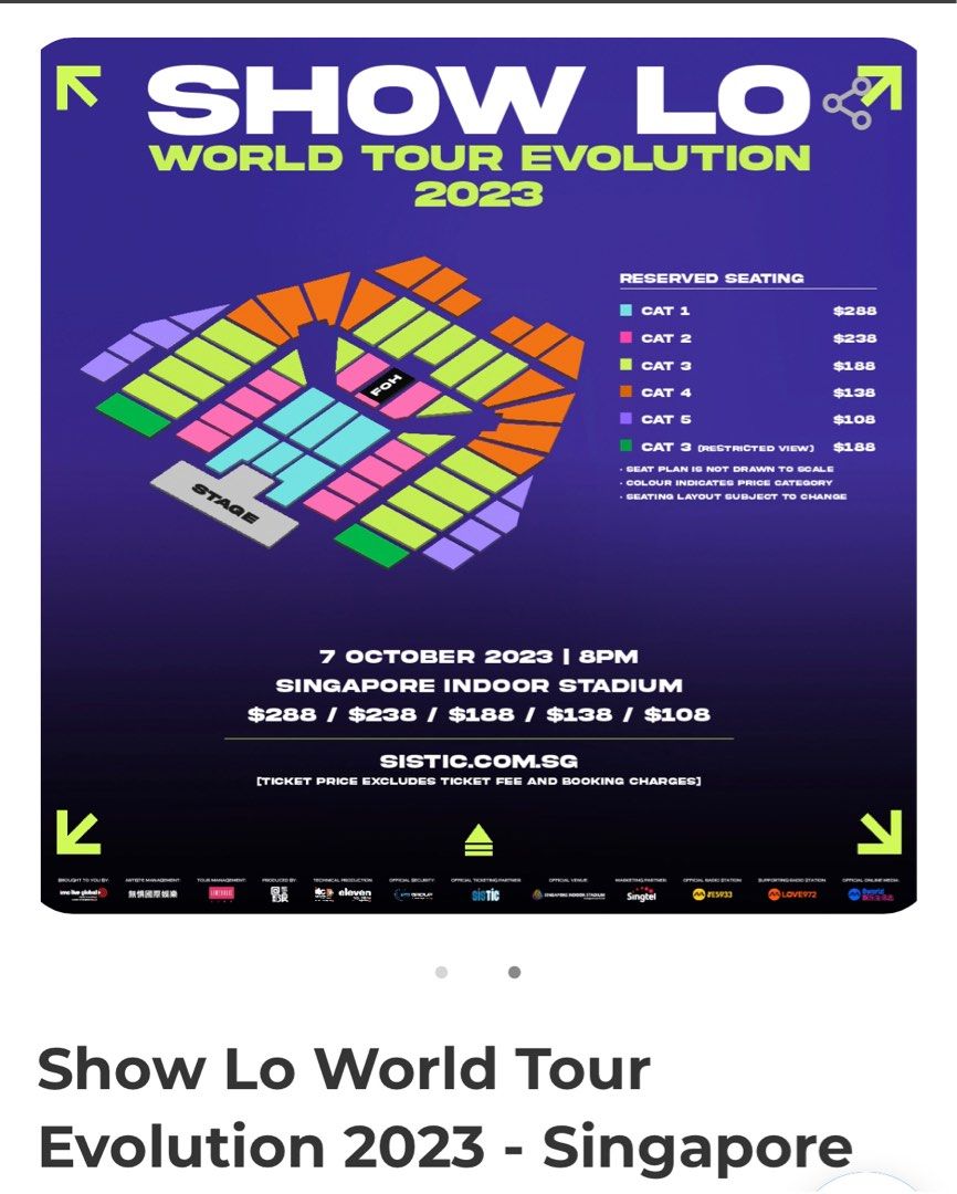 Show Lo Concert Tickets, Tickets & Vouchers, Event Tickets on Carousell