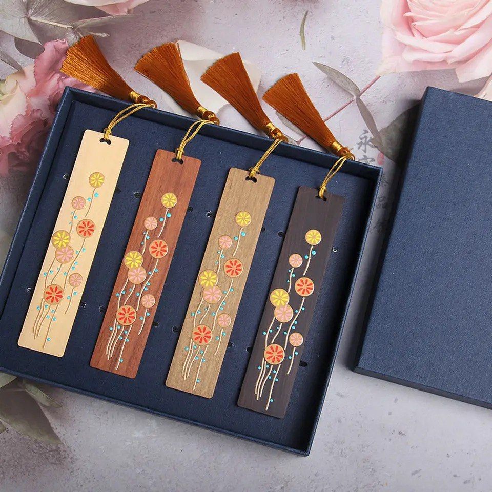 Simple Elegant Bookmarks Wooden Bookmarks Natural Bookmark Gift ...