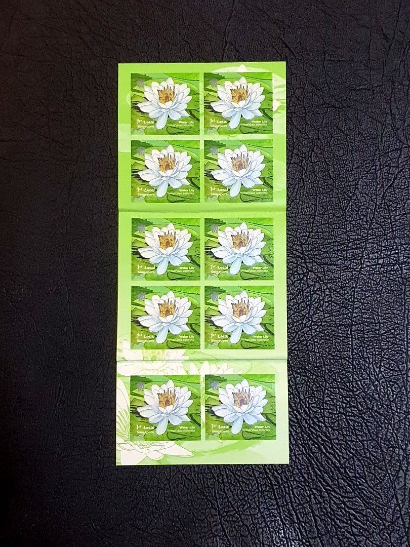 (25 left) Singapore 1st Local Postage Stamp Booklet of 10 Stamps ...