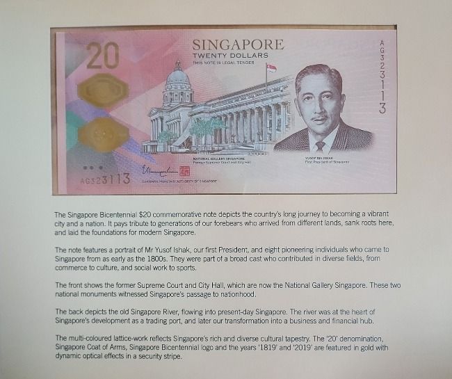 Singapore Bicentennial Commemorative Note SGD 20 - 2019, Hobbies & Toys ...