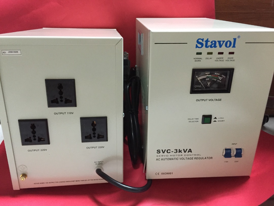 Single phase AVR with time delay servo motor better than relay type 1 ...