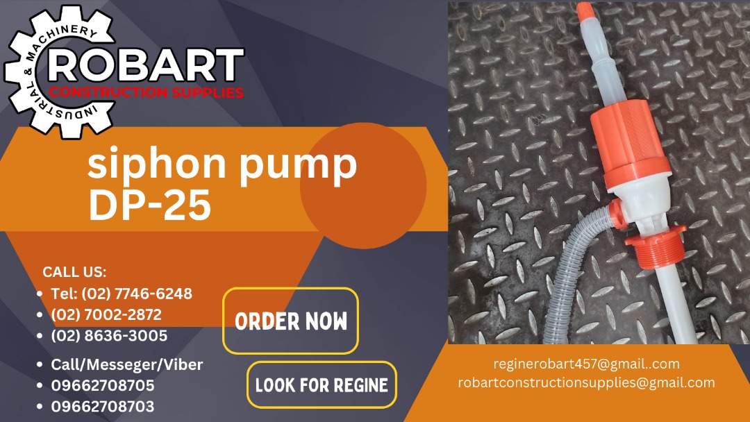 siphon pump DP-25, Commercial & Industrial, Construction Tools & Equipment on Carousell