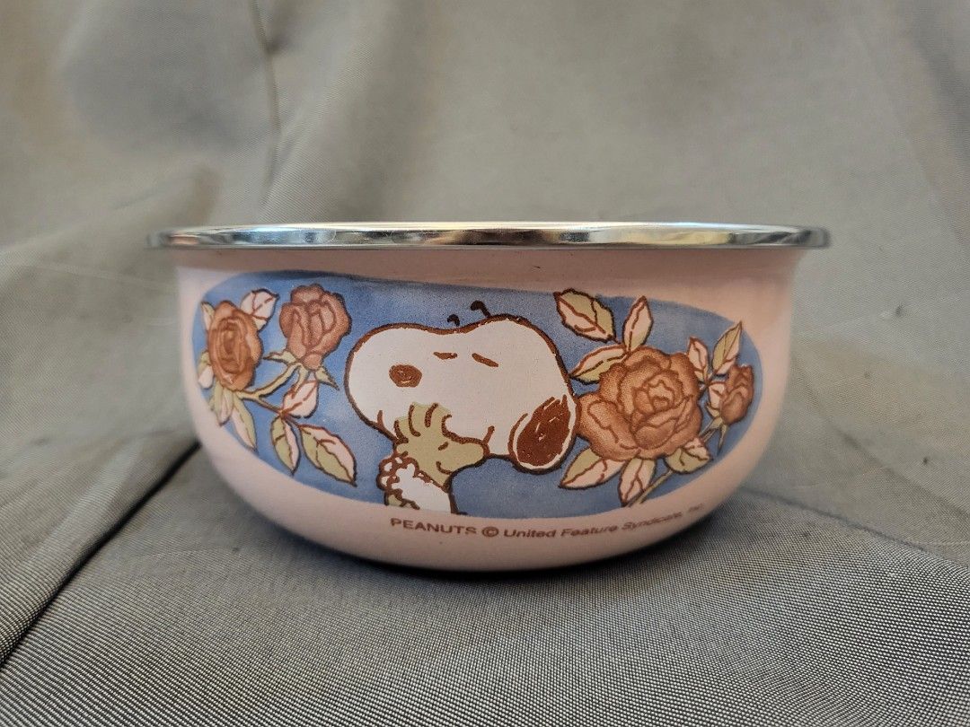 Snoopy Enamel Cookware & Food Keeper Set, Furniture & Home Living ...