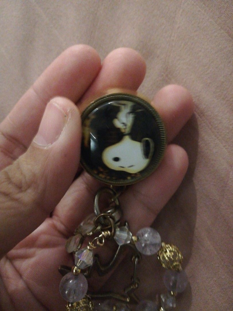 Snoopy Spinning Clock Keychain, Women's Fashion, Jewelry & Organisers ...