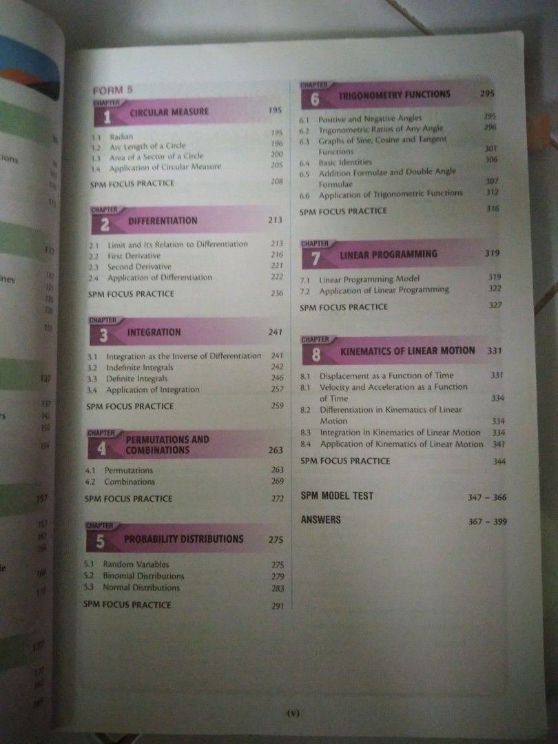 SPM Additional Mathematics revision book (sasbadi), Hobbies & Toys ...
