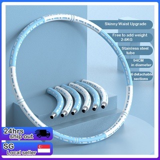 Sports Hula Hoop Removable Stainless Steel Hula Circle Slimming ...