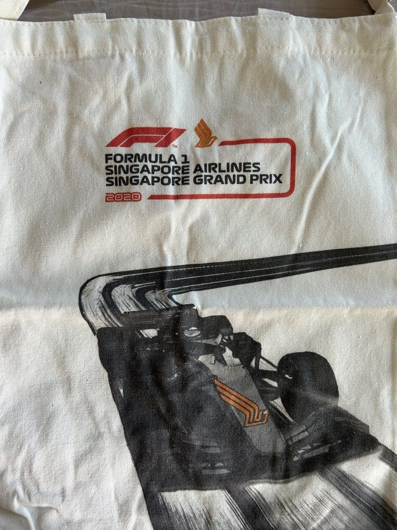 Singapore Airlines Formula 1 F1 tote bag 2020, Women's Fashion, Bags ...