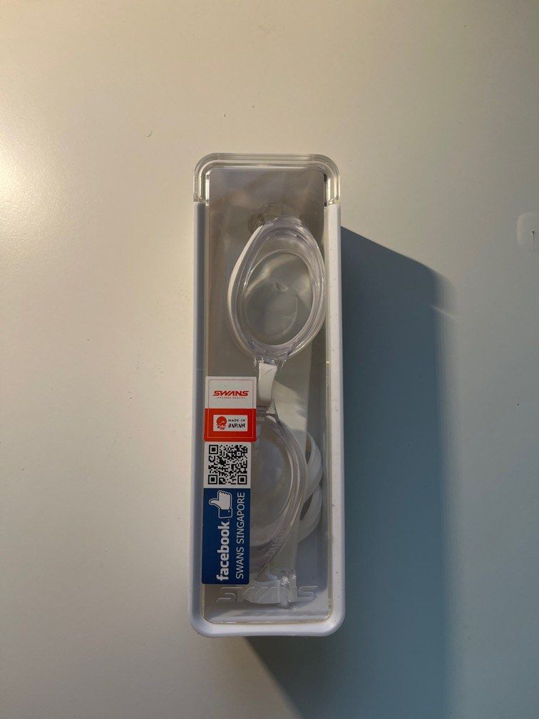 Swans white swimming goggles, Men's Fashion, Tops & Sets, Swim Top ...