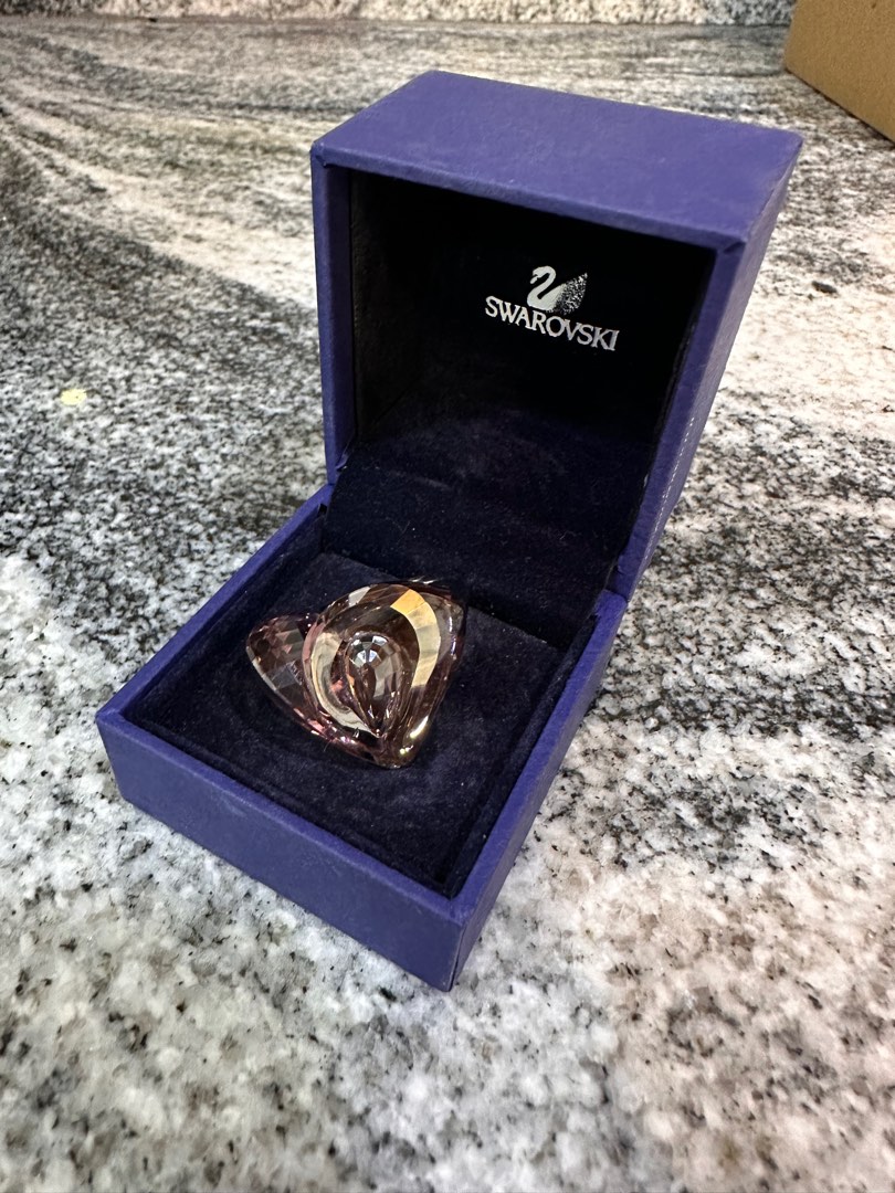 Swarovski Swan Crystal Ring; Size 7, Women's Fashion, Jewelry ...
