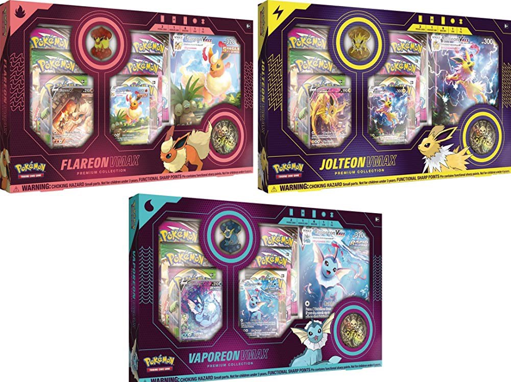 Tcg Pokemon Eeveelution Vmax premium collection box set - jolteon vmax ...