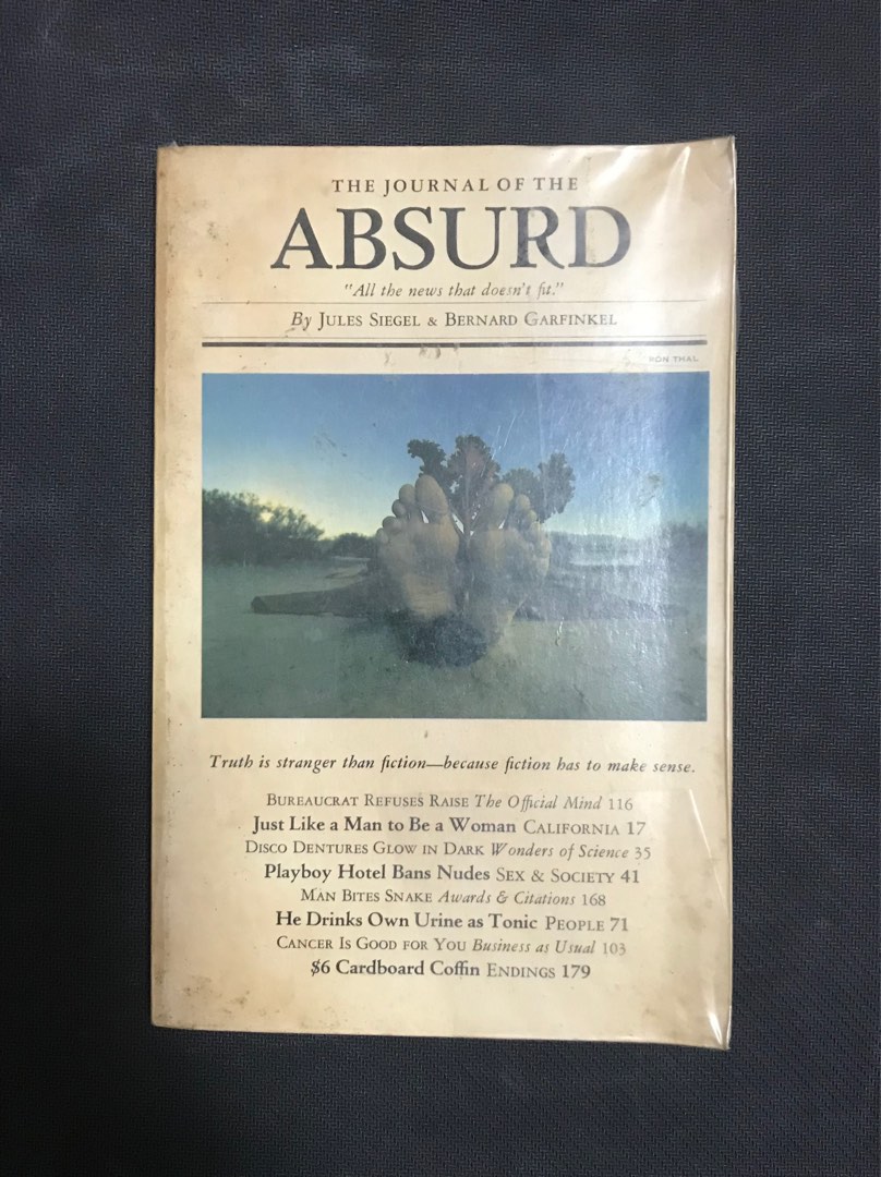 The journal of the Absurd by Jules Siegel and Bernard Garnfinkell ...