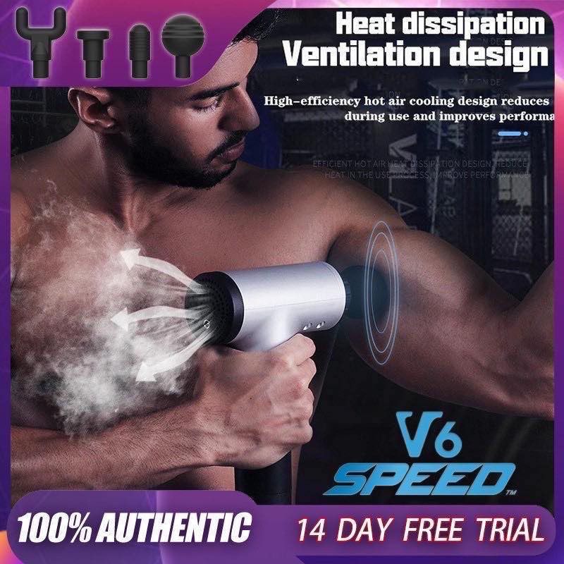 Therapy Massage Gun High Power Body Muscle 6in1 LeBron James Relaxing ...