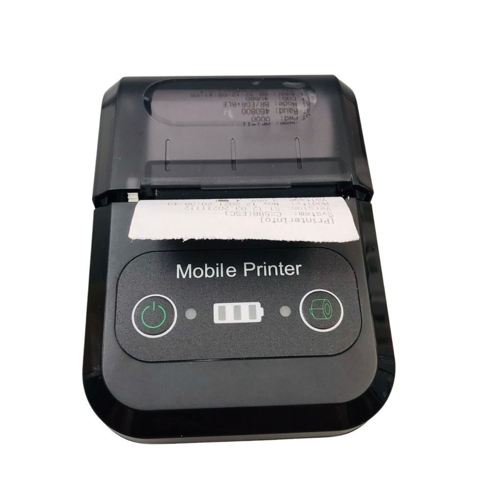 Thermal Receipt Printer Bluetooth 2 Inch Portable Mini Printer 58MM Pos ...