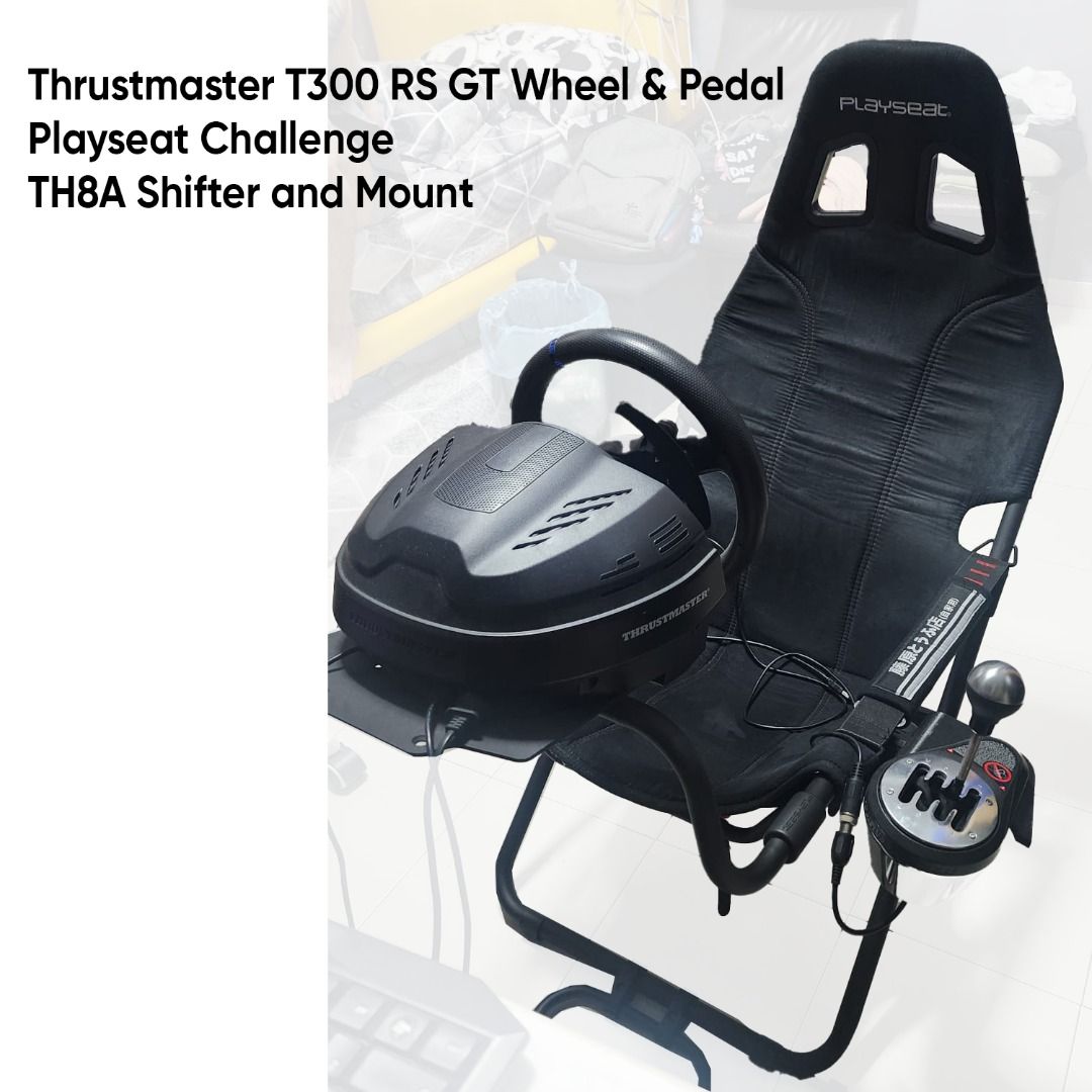 Thrustmaster T300 RS GT with Playseat Challenge + TH8A Shifter and ...