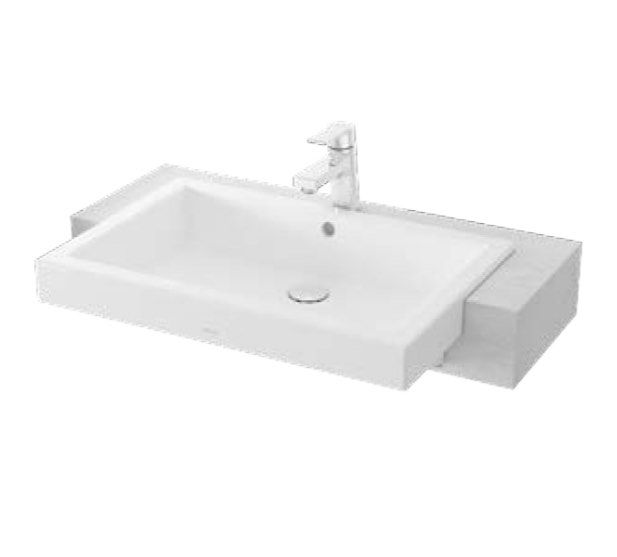 TOTO semi recessed basin, Furniture & Home Living, Bathroom & Kitchen ...